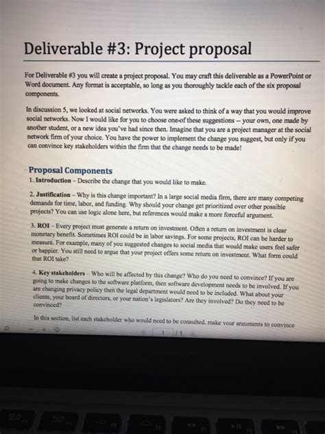 Solved Deliverable 3 Project Proposal For Deliverable 3