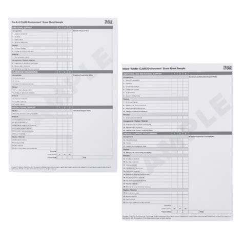 Score Sheets Score Sheets