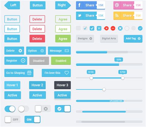 Trident Design Flatastic Mobile Ui Kit
