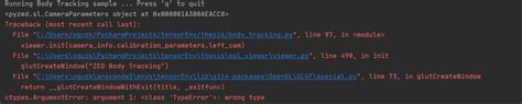 Body Tracking Example Code Doesnt Work Issue 353 Stereolabs Zed