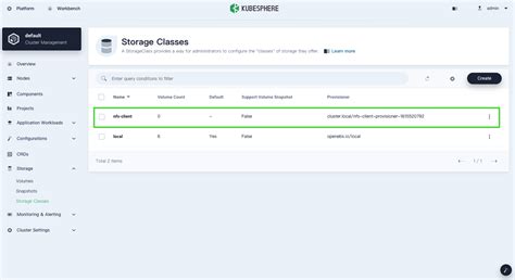 Configure An Nfs Storage Class On An Existing Kubesphere Cluster And Create A Persistentvolumeclaim
