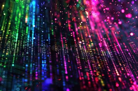Colorful Code Lines On Black Background Displayed On Computer Screen