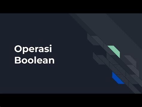 Dasar Pemrograman Golang 12 Operasi Boolean YouTube