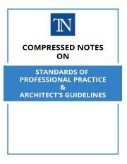 Compressed Notes On SPP Architect S Guidelines Pdf Page TABLE OF CONTENTS Standards Of