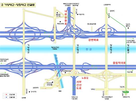 올림픽대로 강변북로 한강 다리 진출입 지도 네이버 블로그