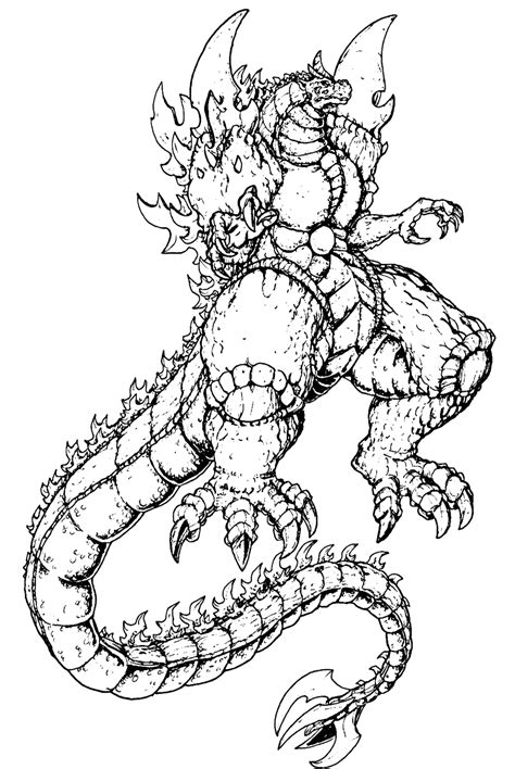 69 Free Printable Godzilla Coloring Pages