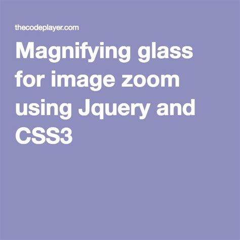 Javascript Magnifying Glass At Darren Pennington Blog
