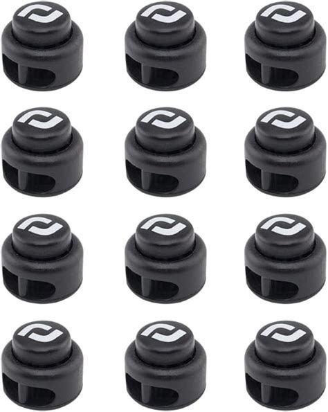 Rj Sport Heavy Duty Cord Locks Double Hole Drawstring Stopper Fastener For No Tie