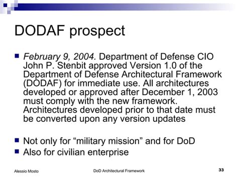 Dod Architecture Framework Overview Ppt Defense Industry Industries