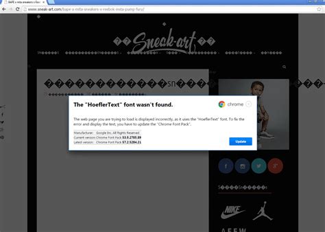 Chrome The Hoeflertext Font Wasnt Found Scam Ghacks Tech News