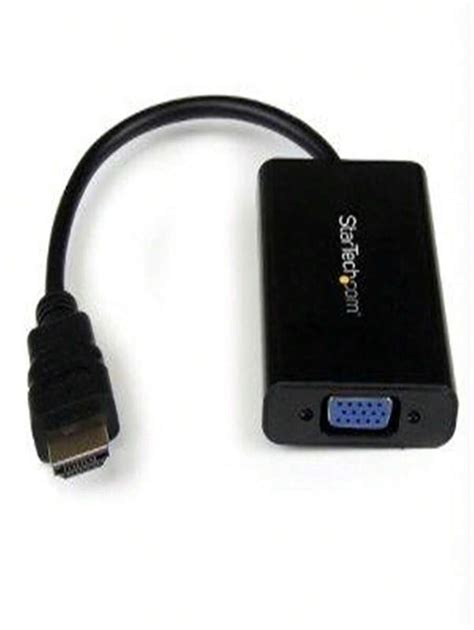 Startech Hdmi To Vga Video Adapter Converter With Audio For Desktop Pc Laptop Ultrabo