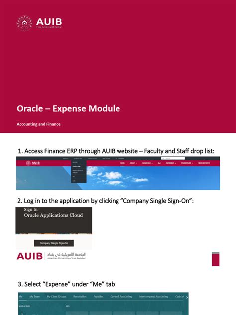 Auib Oracle Expense Module Pdf