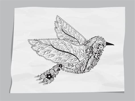 Premium Vector Bird Paper Cut Design