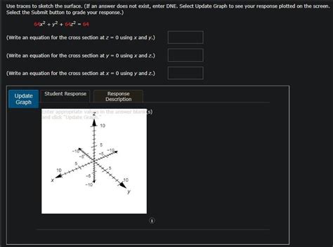 Solved Use Traces To Sketch The Surface If An Answer Does Chegg