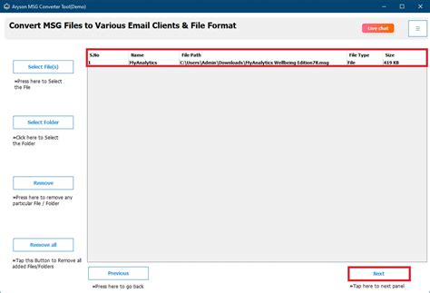 MSG Converter Tool To Converts MSG Files To Formats
