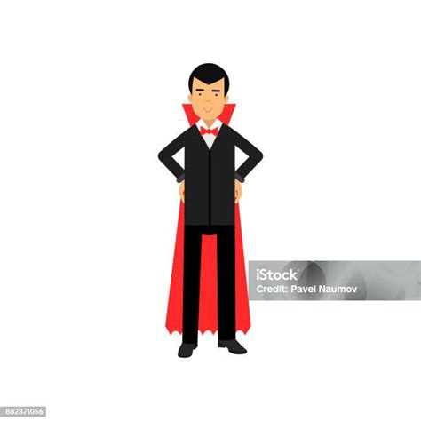 엉덩이 검은 양복과 빨간 케이프 벡터 일러스트 레이 션 입고 드라큘라 백작에 손 뱀파이어 캐릭터 포즈 검은색에 대한 스톡 벡터 아트 및 기타 이미지 Istock