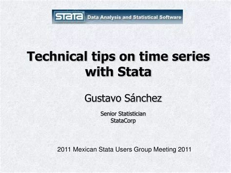 Ppt Technical Tips On Time Series With Stata Powerpoint Presentation