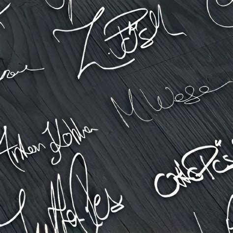 서명 및 사인 템플릿