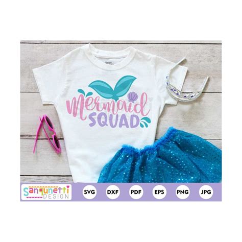 Mermaid Squad Svg Mermaid Lettering Cut File For Silhouette Inspire