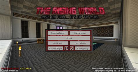Mod Custom Main Menu 1710 1112 Minecraft France