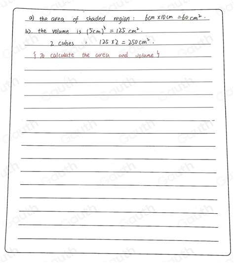 Solved Diagram A Shows A Net Of A Cuboid Diagram A Calculate The Area In Cm Of The