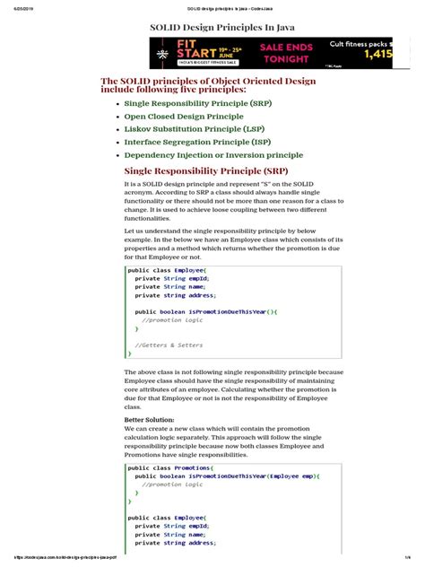 Solid Design Principles In Java Codesjava Pdf