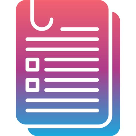 Assignment Generic Flat Gradient Icon