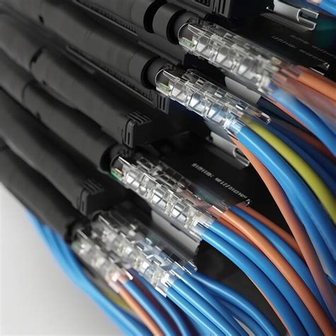 Premium Ai Image Network Cable Binary Fiber Otics Backgound