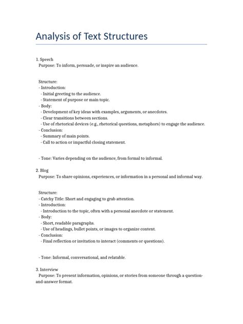 Textstructureanalysis Pdf Rhetoric Communication