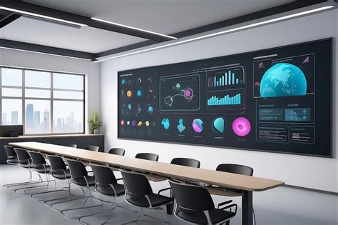 Premium Photo The Evolution Of Smartboards Interactive Displays In The Futuristic Classroom