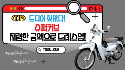 드디어 찾았다 슈퍼커브 스티커 Youtube