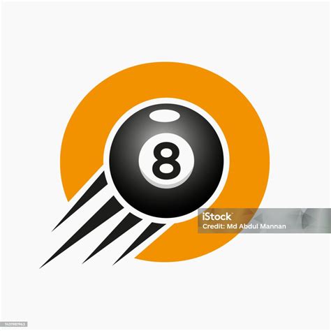 편지 O 당구 또는 당구장 또는 8 볼 풀 클럽 기호 벡터 템플릿을위한 수영장 게임 로고 디자인 8에 대한 스톡 벡터 아트 및 기타 이미지 Istock