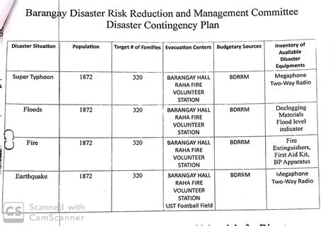 Halimbawa Ng Drrm Plan