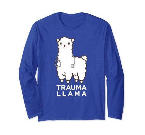 Llama Doctor Long Sleeve Shirt No Trauma Llamas Apparel Ln Lntee