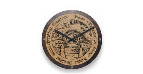 Second Breakfast Clock The Hobbit Geek Decor Nerd Decor