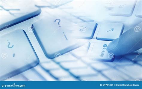 Keyboard Delete Concept Stock Image Image Of Desktop 99761399