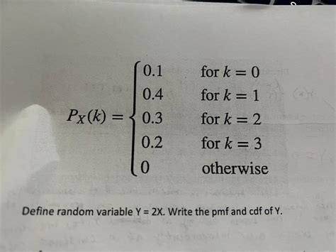 Solved Let X Be A Discrete Random Variable For The Following Chegg