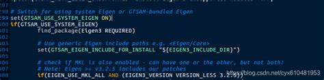 编译lio Sam遇到error Gtsam Was Built Against A Different Version Of Eigen Csdn博客