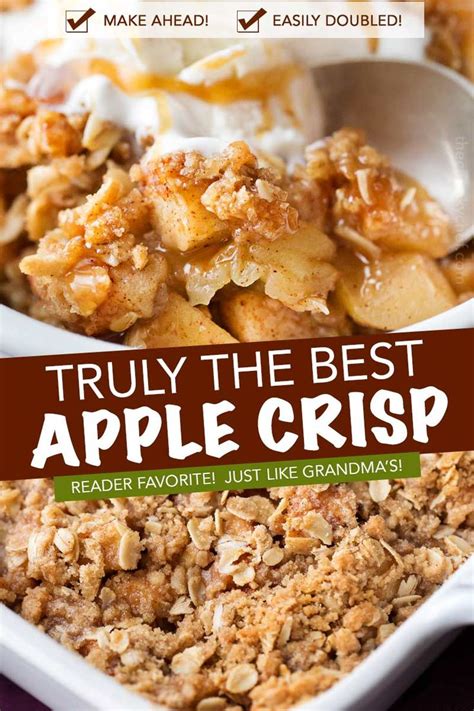 Old Fashioned Easy Apple Crisp Easy Apple Crisp Recipe Best Apple Crisp Recipe Apple Recipes
