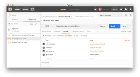 Upload Image To Imgur Space V1 Get Started Tutorial Postman Api Network