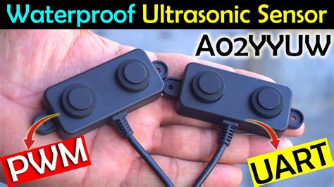 A02yyuw Waterproof Ultrasonic Sensor Uart And Pwm With Esp32 Youtube