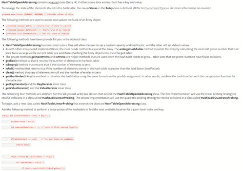 Solved Using Mapinterface And The Abstract Chegg