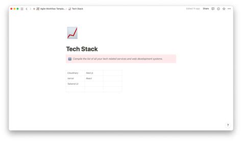 Agile Workflow Notion Template