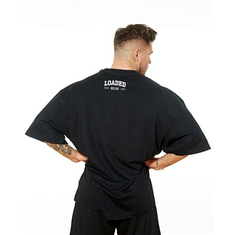 Loaded Xl Logo Oversize Tee Black Fra Loaded Wear