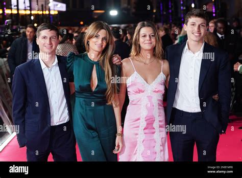 Left To Right Sulaiman Khan Jemima Khan And Kasim Khan Attending The Uk Premiere Of Whats