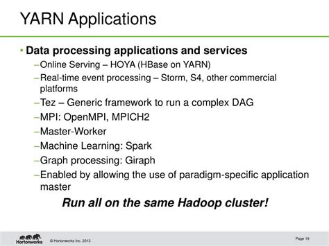 Ppt Apache Hadoop Yarn Enabling Next Generation Data Applications Powerpoint Presentation Id