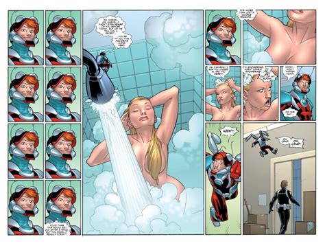 Rule 34 Ant Man Blonde Hair Breasts Breasts Apart Carol Danvers Comic