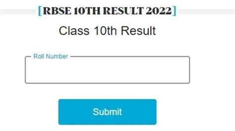 Rbse Rajasthan Board 10th Result 2022 Live 8289 Pass See Result On