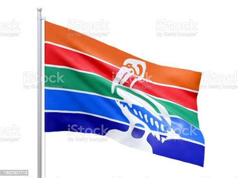 상트 페테르부르크 흰색 배경에 흔들리는 깃발 가까이 고립 3d 렌더 3차원 형태에 대한 스톡 사진 및 기타 이미지 Istock