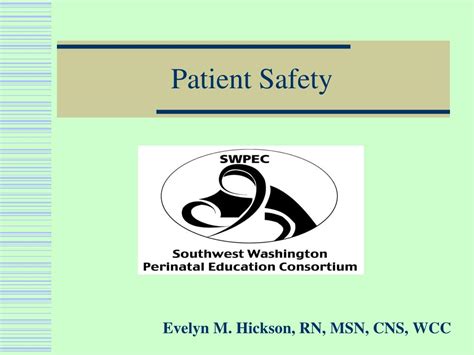 PPT Patient Safety PowerPoint Presentation Free Download ID 4459559